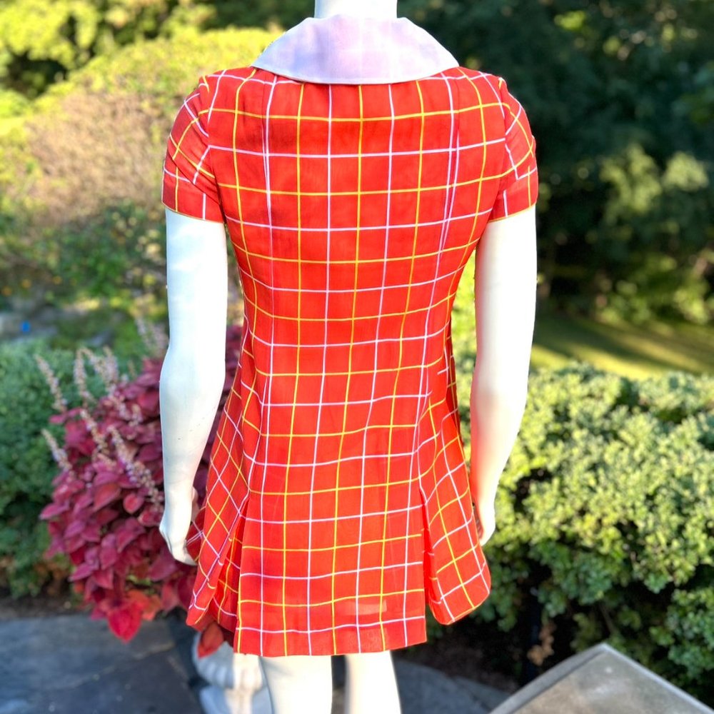 1960s Mod Micro Mini Checkered Dress - Gem